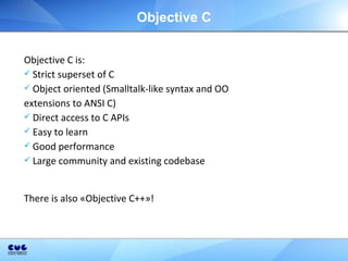 Beginning i os development | PPT