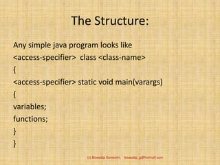 Java for the Beginners | PPT