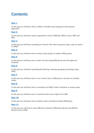 Beginning linq | PDF