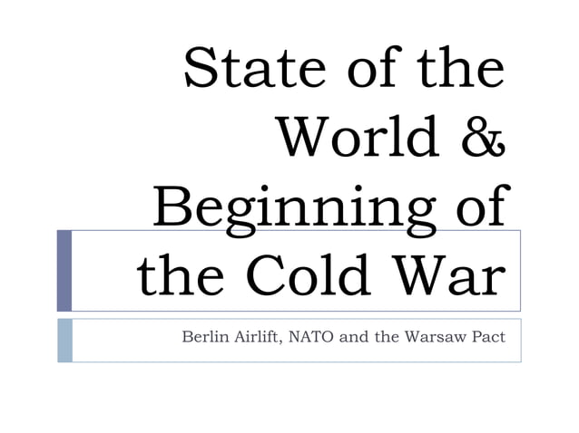 Beginning of the cold war | PPT