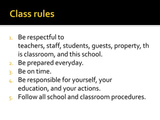 Beginning of year power point | PPT