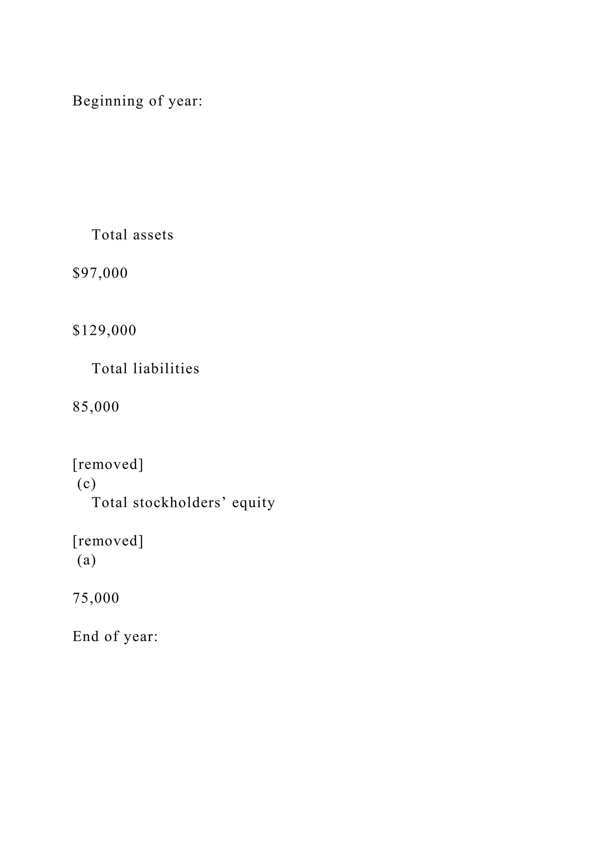 Beginning of year Total assets$97,000$12.docx