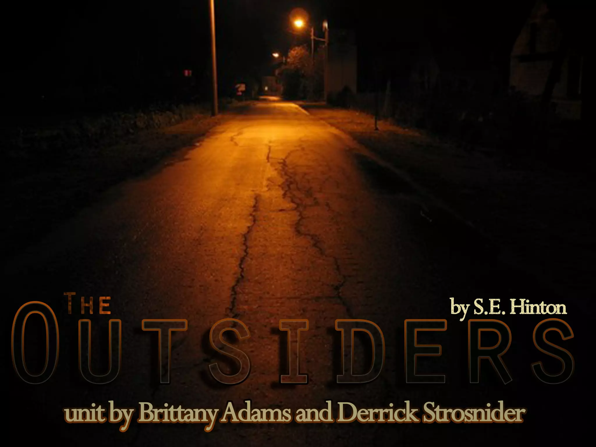 Beginning Outsiders | PPT | Fiction | Books and Literature