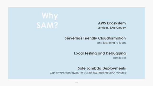 Beginning Serverless Applications with AWS SAM | PPT