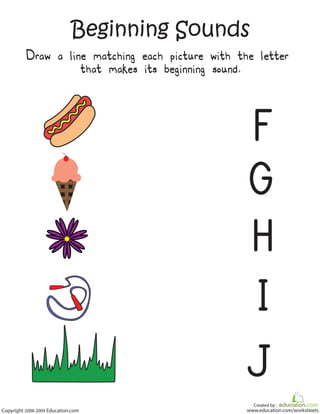 Beginning sounds kinderg | PDF