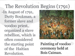 Beginning stagesofthehaitianrevolutionppt | PDF | Crime & Harmful Acts ...