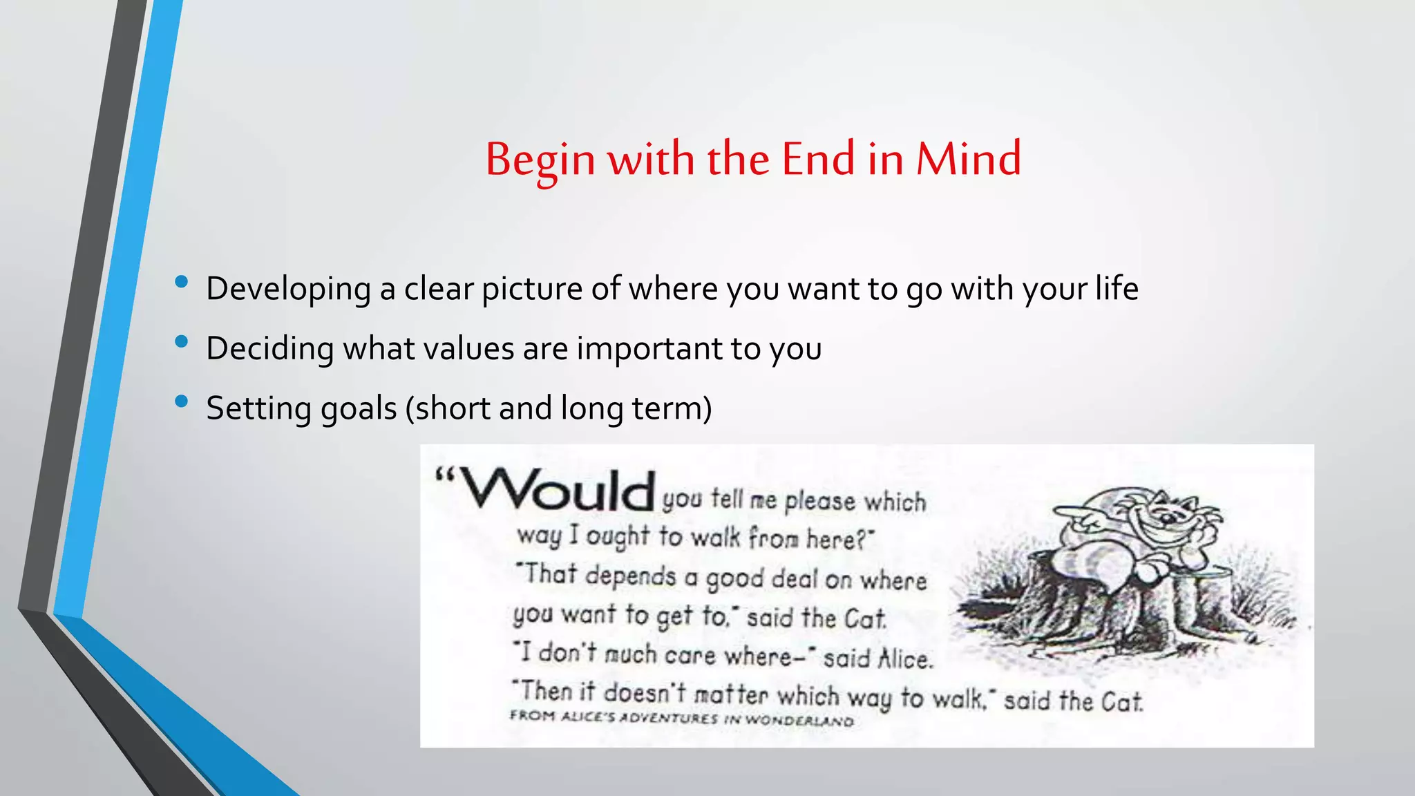 Begin with end_in_mind | PPTX | College Planning | College Education