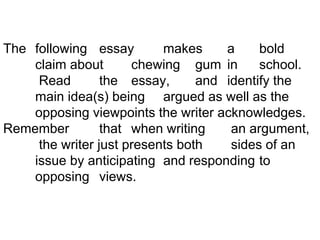 Begin year writing assessment 2014 2015 | PPT