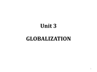GLOBALISATION1 notes for bba bcom students | PPTX