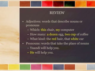 Basic English Grammar: Meeting #1 | PPT