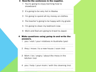 Be going to - GRAMMAR | PPTX