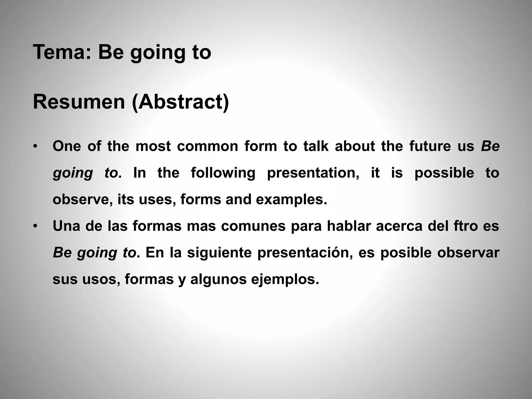 Be going to.pptx | Free Download