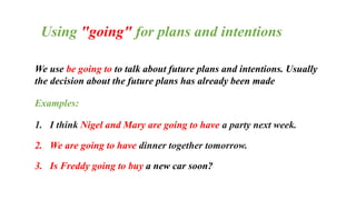 BE GOING TO + INFINITIVE.pptx