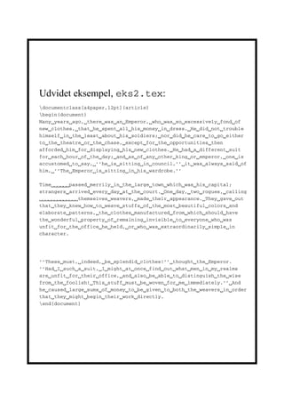 LaTeX for begyndere | PDF