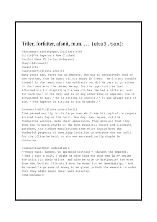 LaTeX for begyndere | PDF