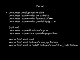 BDD API Tests with Gherkin and Behat | PPT