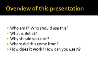 Behat - human-readable automated testing | PPT