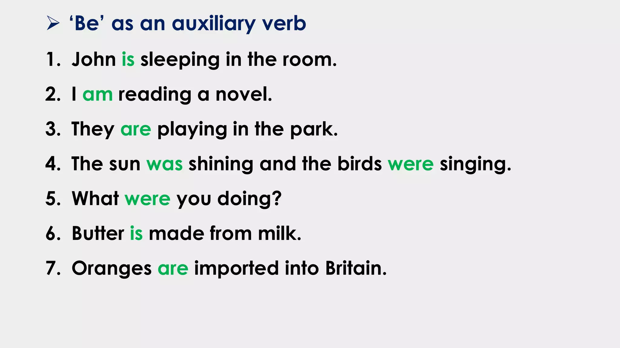 Be have do auxiliary verbs | PDF