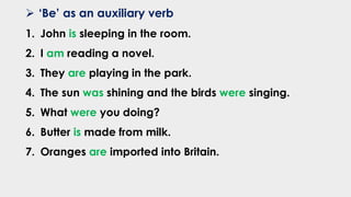 Be have do auxiliary verbs | PDF