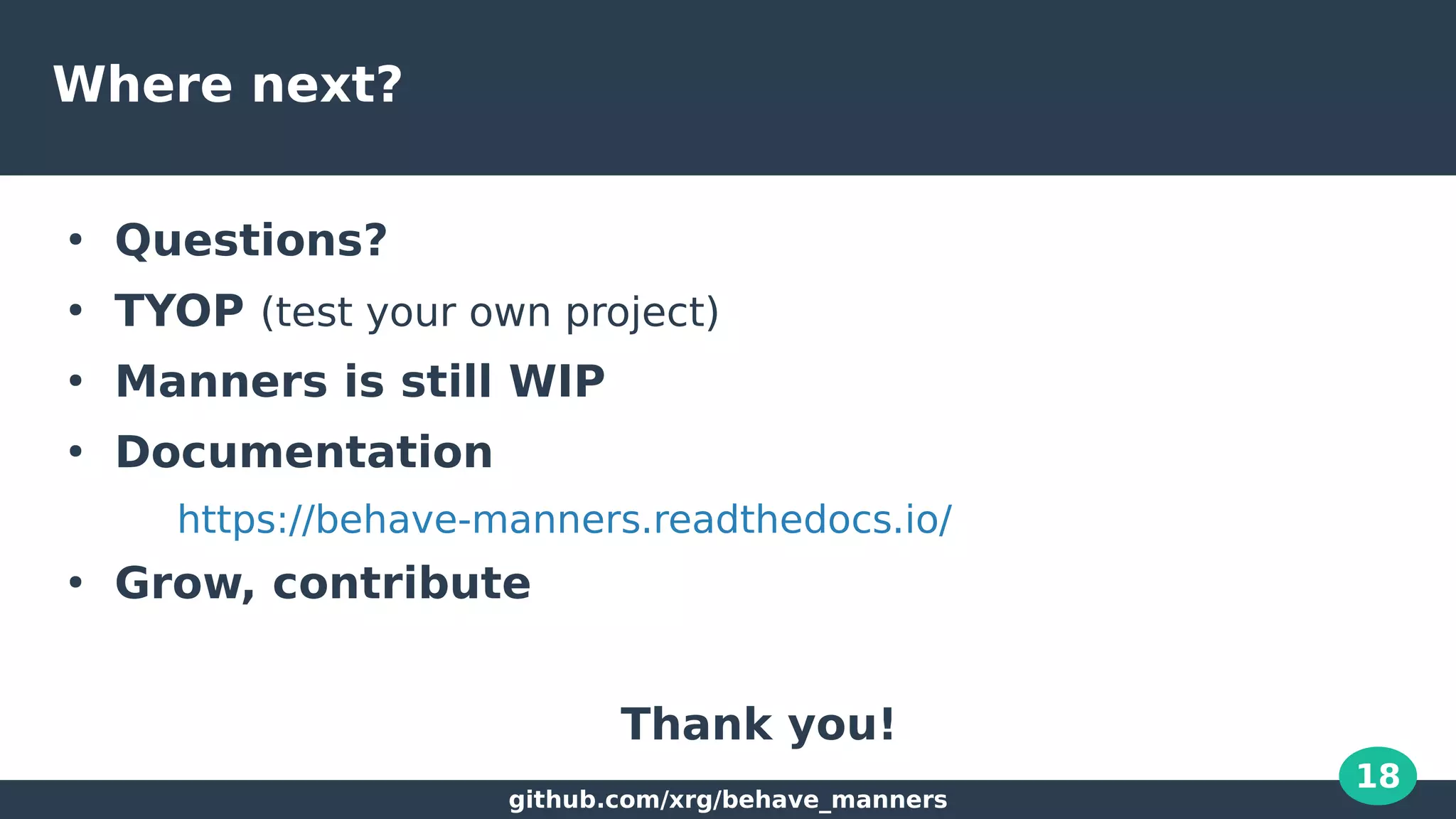 Behave manners for ui testing pycon2019 | PDF | Web Design and HTML ...