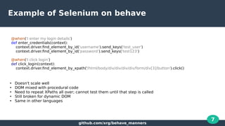 Behave manners for ui testing pycon2019 | PDF | Web Design and HTML ...