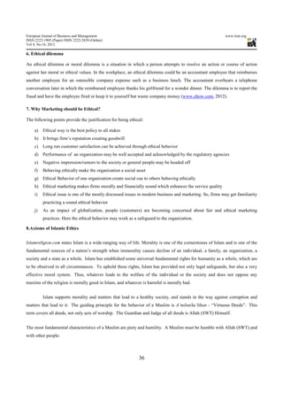 Behaving ethically | PDF