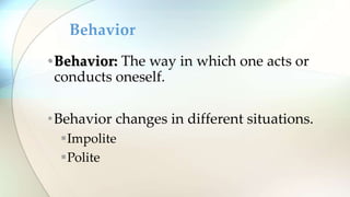 Behavior | PPTX