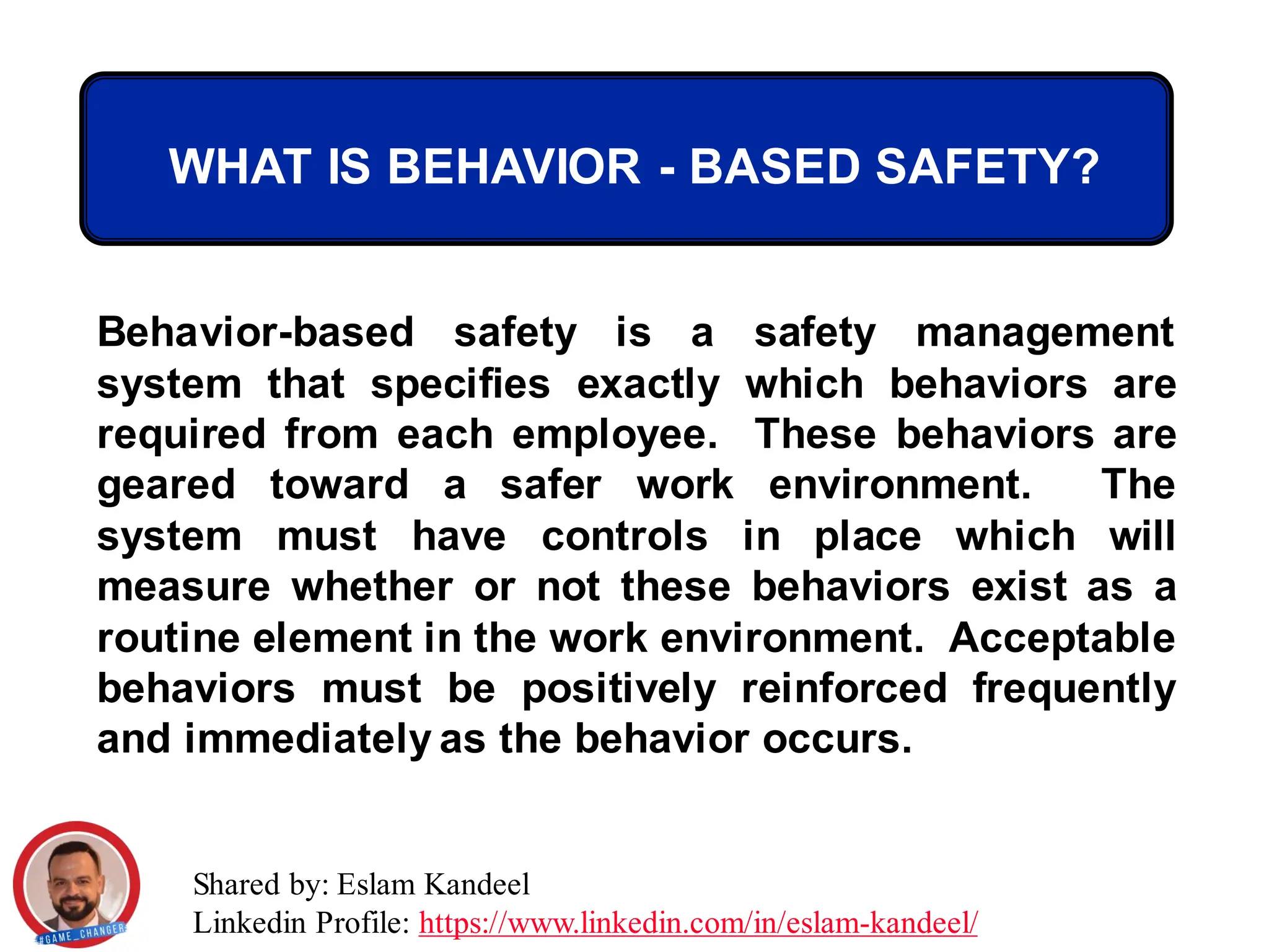 Behavior Based Safety for Safety Improving Safety Culture | PDF