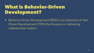Behavior driven development with Behat and Gherkin | PPT