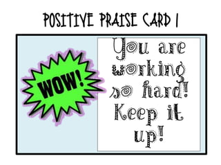 Behavior management-cards | PDF