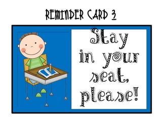 Stay In Your Seat Clipart