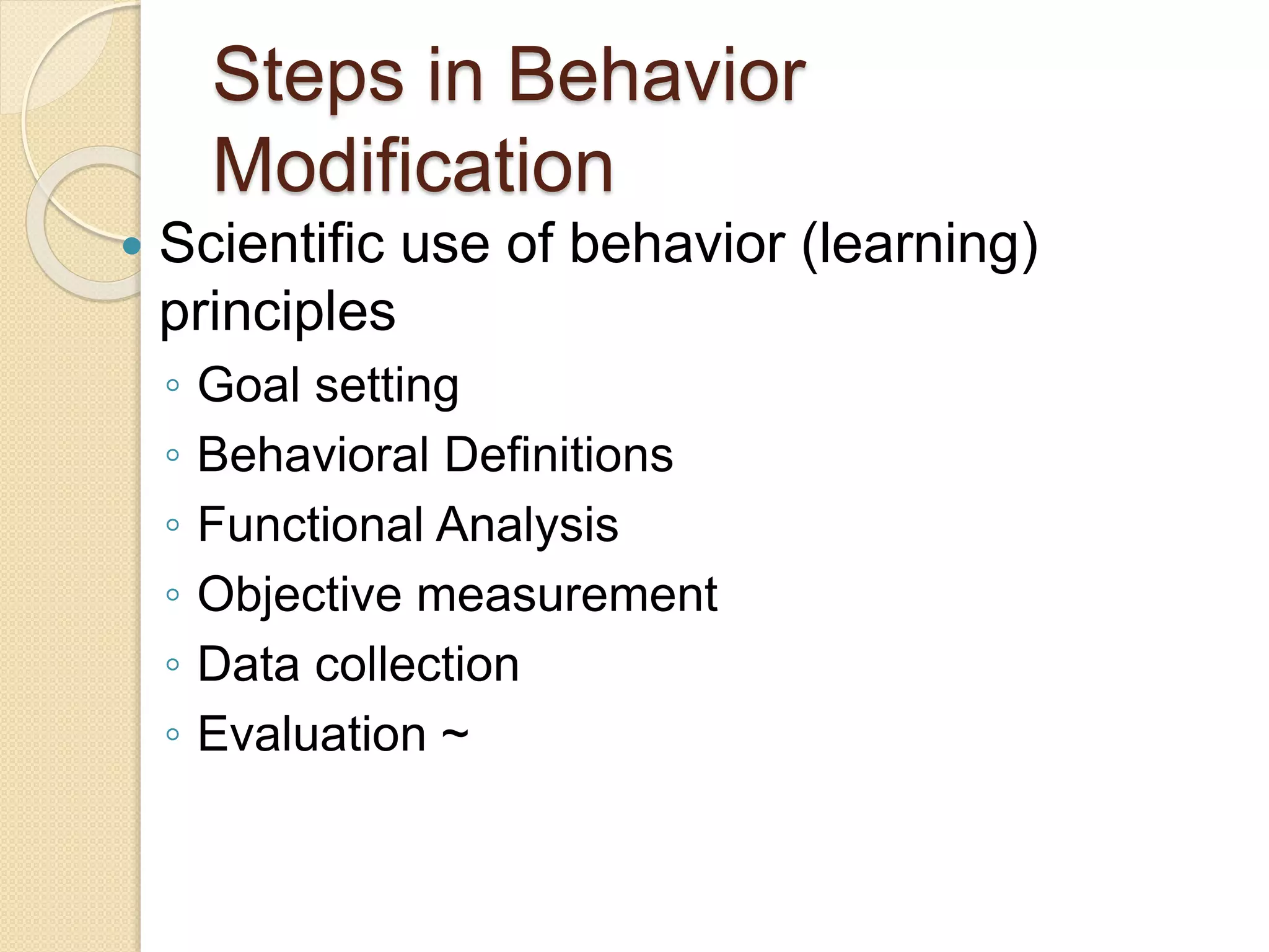 Behavior modification | PPT