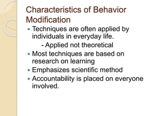 Behavior modification | PPT