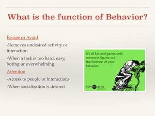 Behavior 101 | PDF