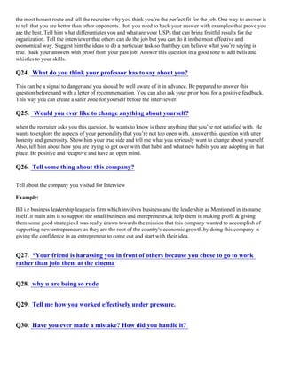 Behavioral Interview Questions and Answers | PDF