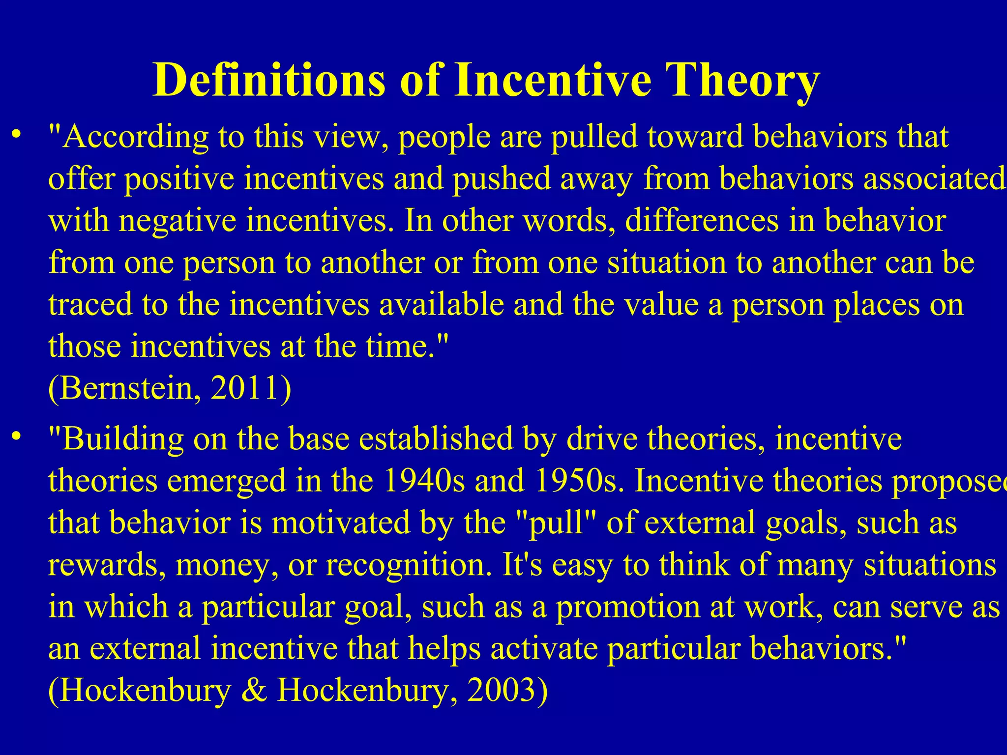 Behavioral view of motivation | PPT