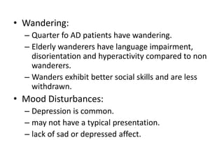 Behavioral and psychological symptoms of dementia | PPTX