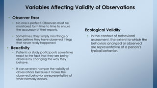 Behavioral assessment - Clinical Psychology | PPTX