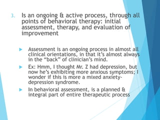 behavioral assessment in psychological testing | PPT