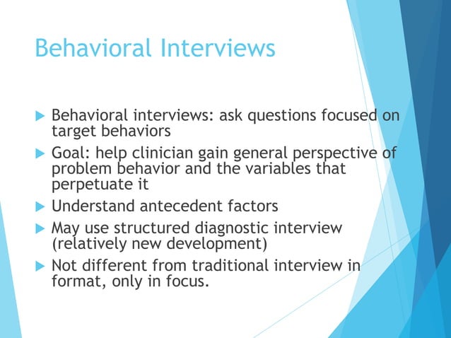 behavioral assessment in psychological testing | PPT