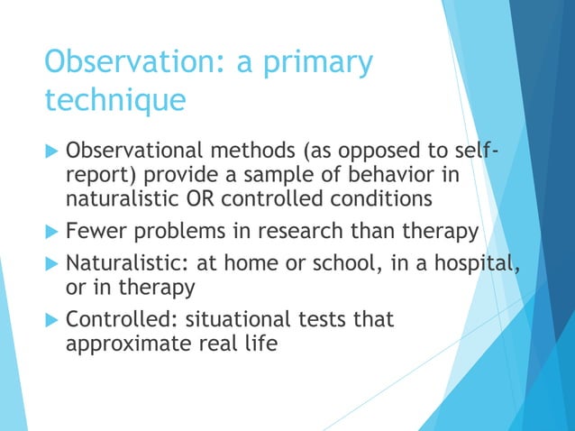 behavioral assessment in psychological testing | PPT