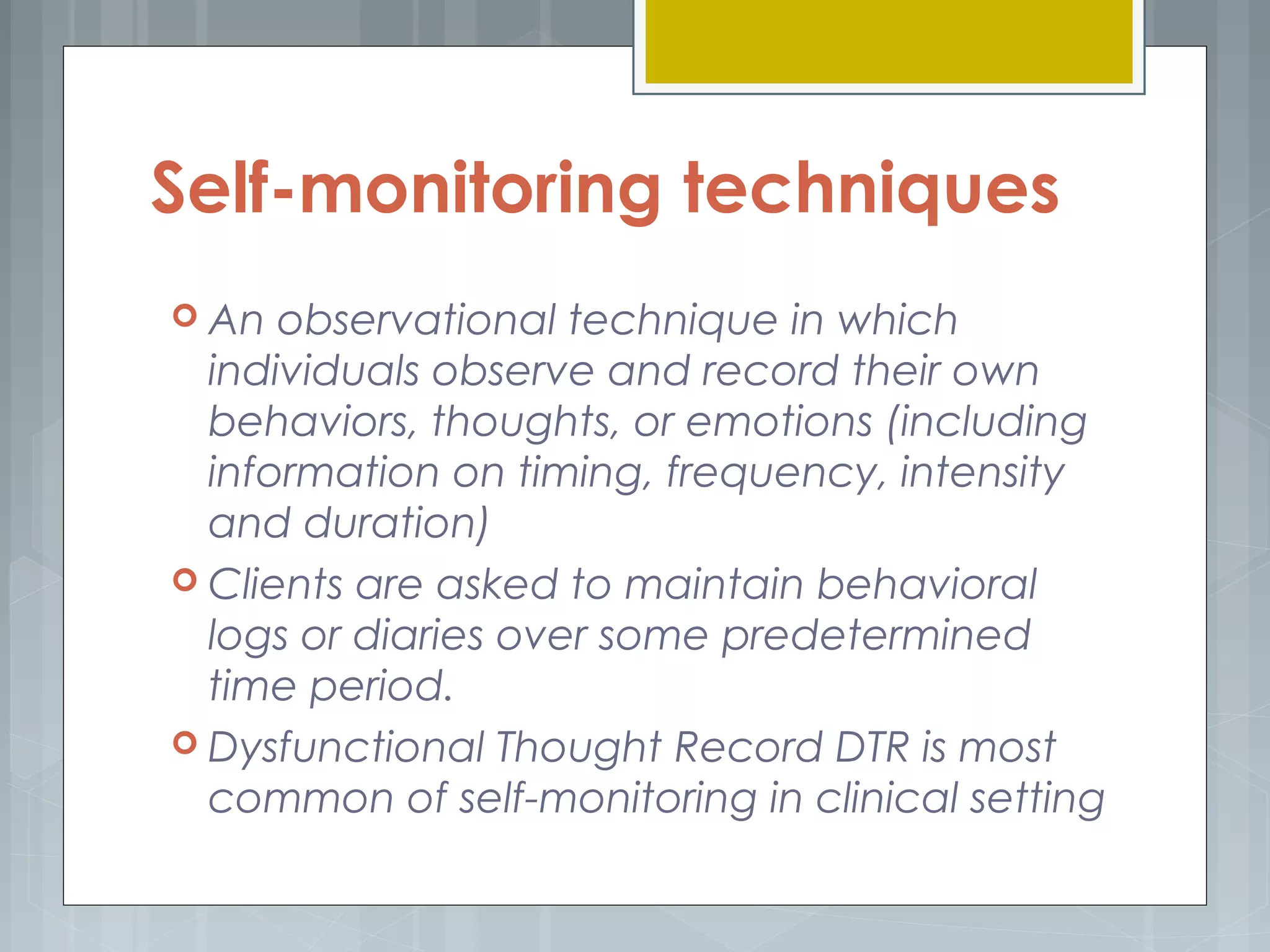 Behavioral assessment | PPT
