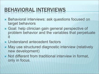 Behavioral assessment | PPT