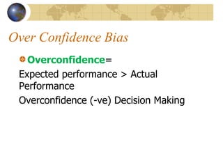 Behavioral Biases | PPTX