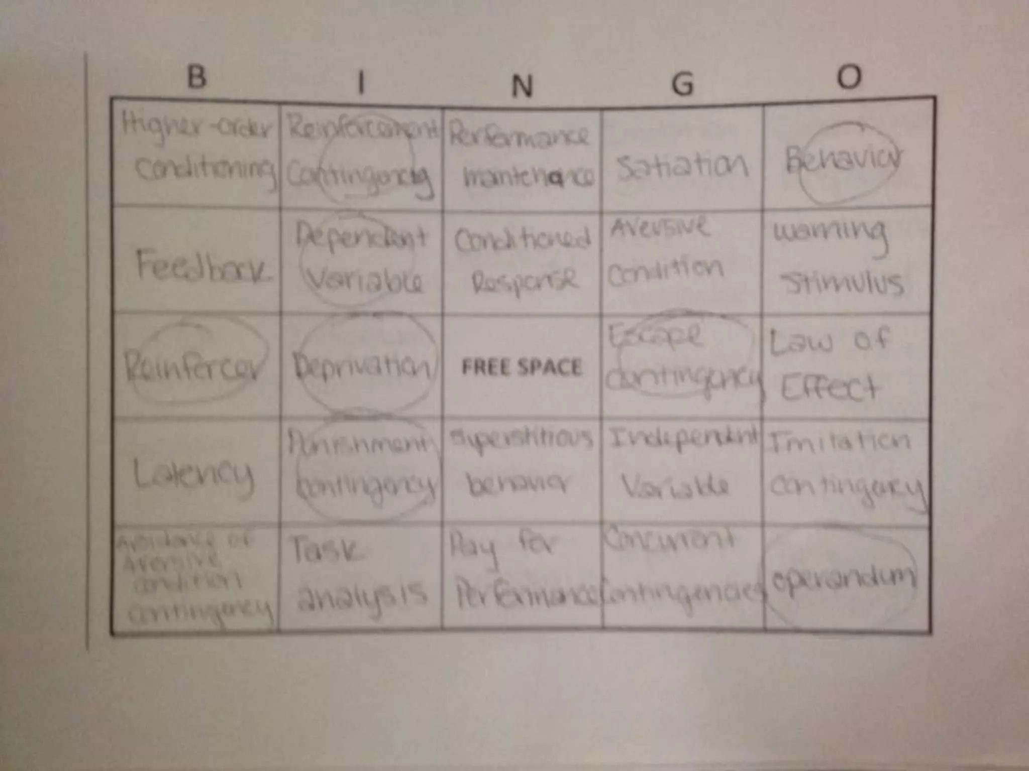 Behavioral Bingo | PPT
