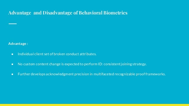 Behavioral biometrics (1) | PPTX