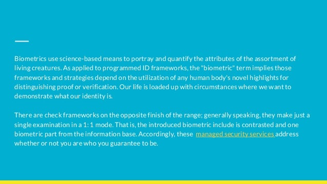 Behavioral biometrics (1) | PPTX