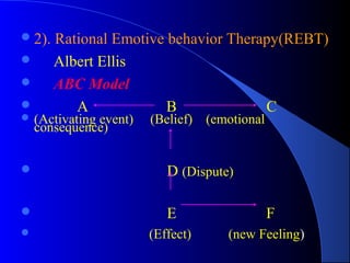 Behavioral cognitivebehavioraltherapies | PPT