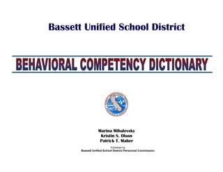 Behavioral Competency Dictionary.pdf (tham khao) | PDF