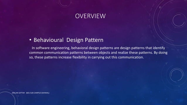 Behavioral design petterns | PPT